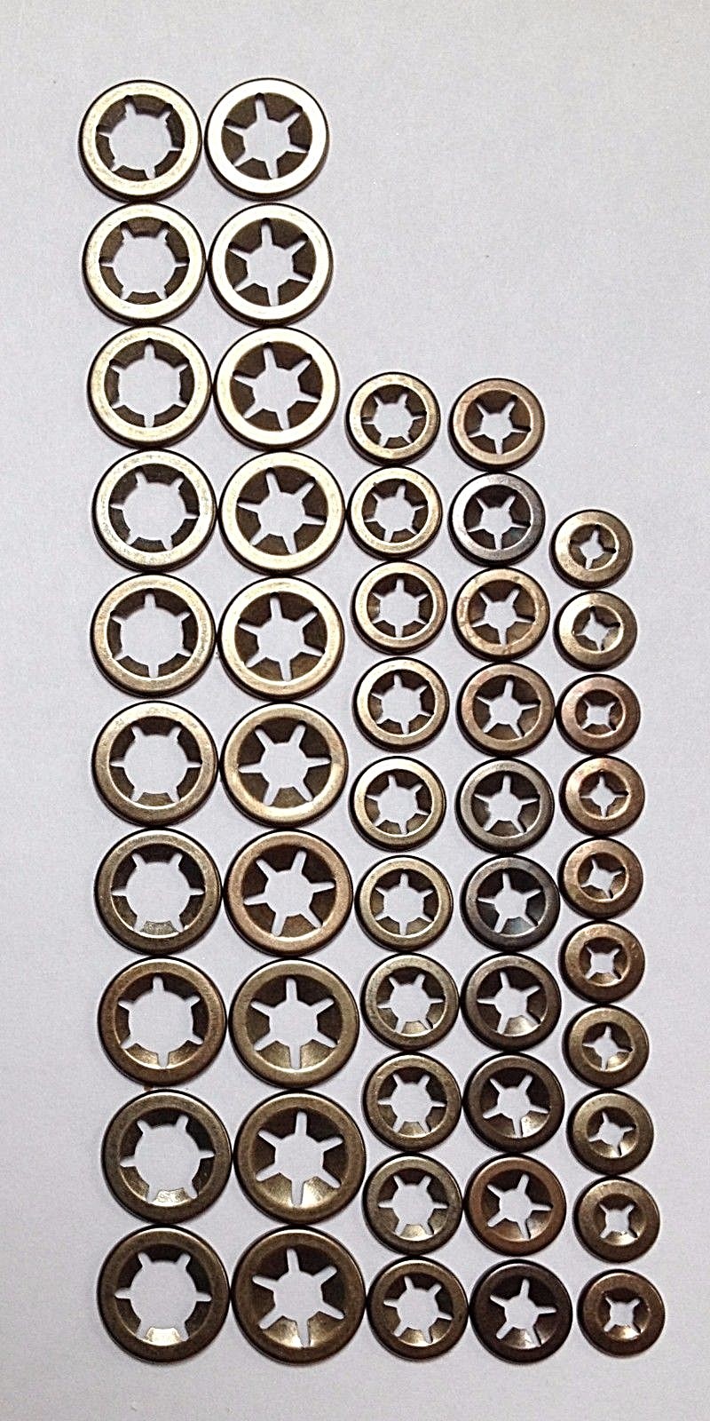Star Nut Push On Retainer Washers Assorted Clips Fasteners Kit Lock ...