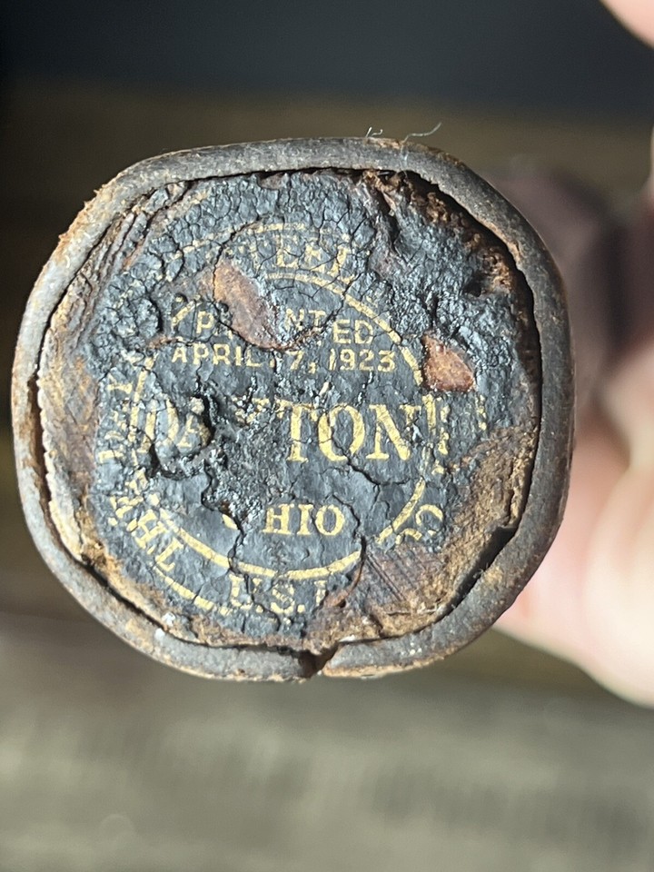 VINTAGE The Dayton Steel Racquet antique tennis racket OH Ohio metal ...