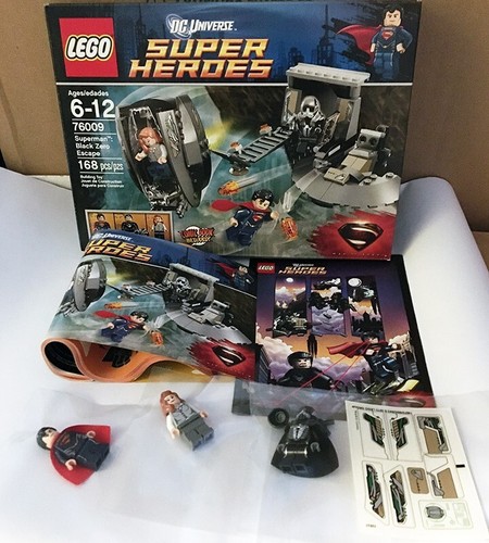 LEGO DC Super Heros 2013 Set 76009 Superman Black Zero Escape Minifigs ...
