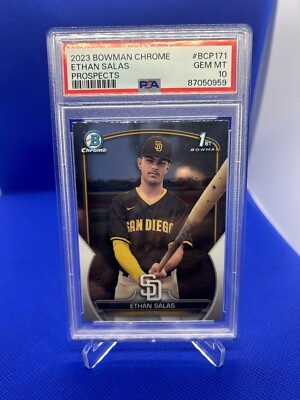 2023 Bowman Chrome -Ethan Salas BCP171 San Diego Padres #1 Prospect ...