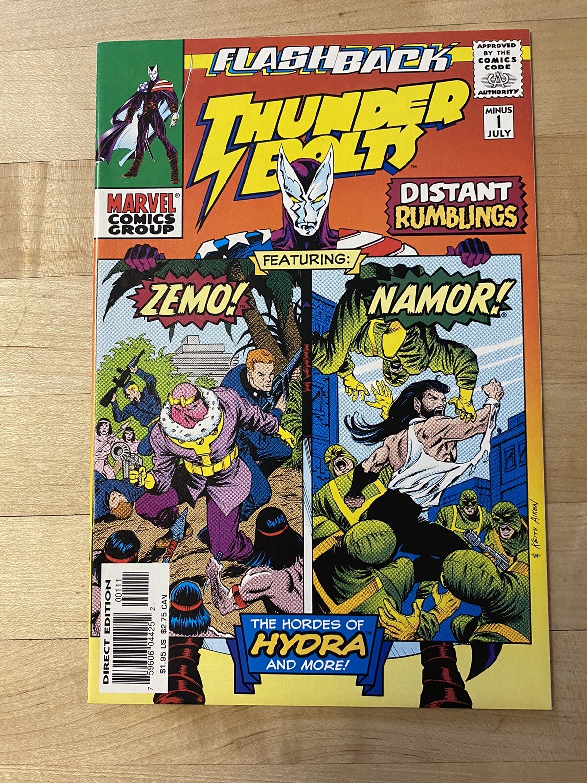 THUNDERBOLTS #-1 - MARVEL COMICS, FLASHBACK, HYDRA, NAMOR, I COMBINE ...