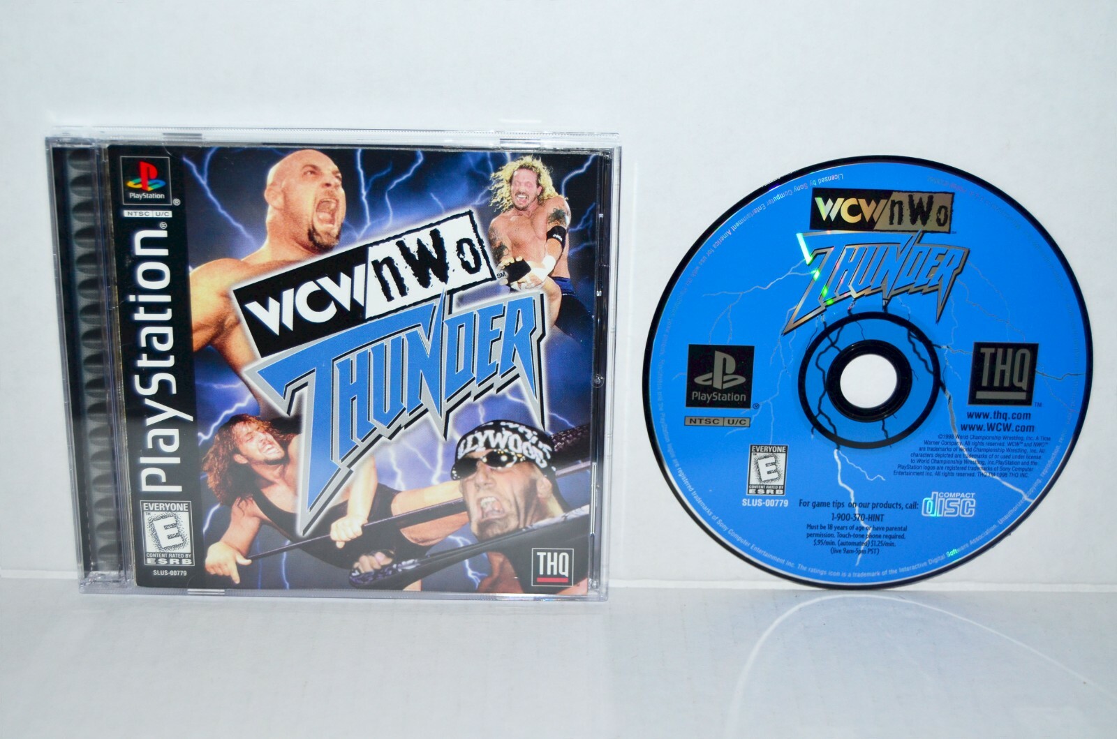 WCW/NWO Thunder (Sony PlayStation 1, 1999) WWF WWE PS1 PSOne PSX 2 3 ...