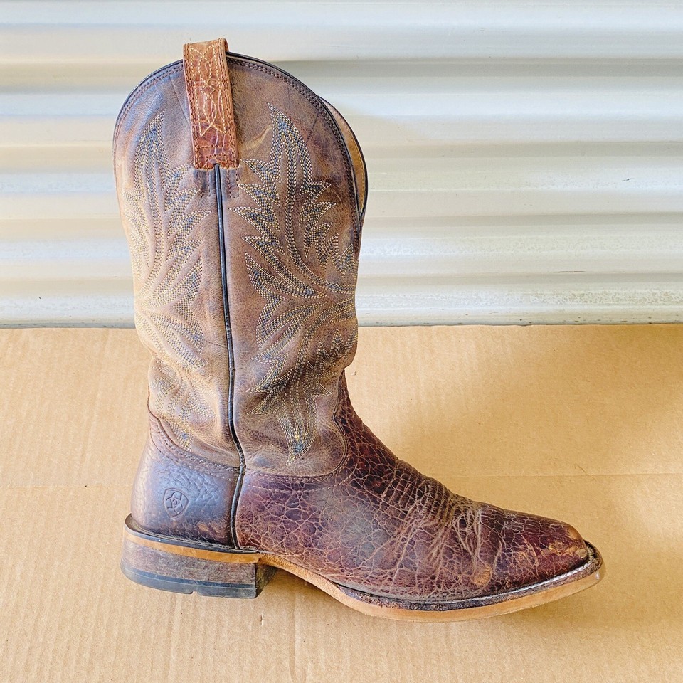 🔥Ariat Cowhand Cowboy Western Boots 10017381 Brown Leather Men's Size ...