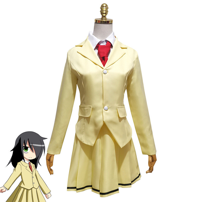 Cosplay WataMote Tomoko Kuroki School Uniform Dress Halloween Carnival ...