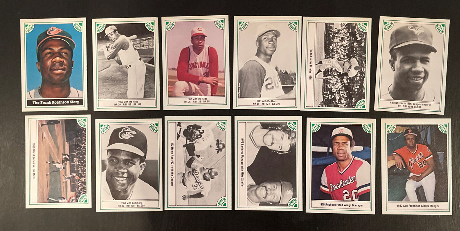 1983 ASA The Frank Robinson Story Complete 12 Card Green Limited ...