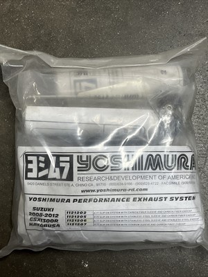 YOSHIMURA EXHAUST 1121206 R-77 Slip On System w/ stainless steel sleeve ...
