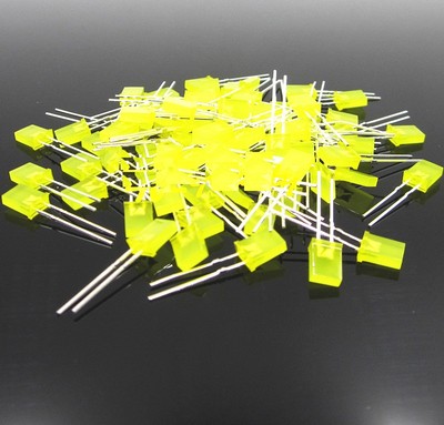 1000PCS 2x5x7mm 2*5*7MM Rectangle LED Yellow Colour Yellow Light ...