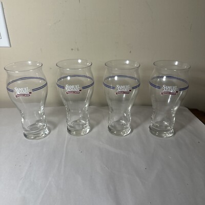 Lot of (4) Samuel Sam Adams Boston Lager Glasses "Take pride in your ...