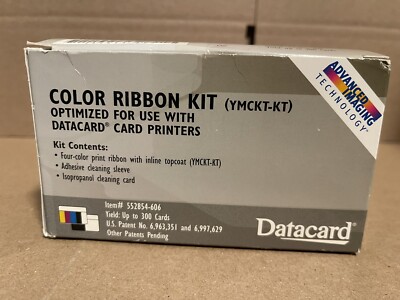 Datacard Color Ribbon Kit YMCKT-KT 552854-606 Complete | eBay
