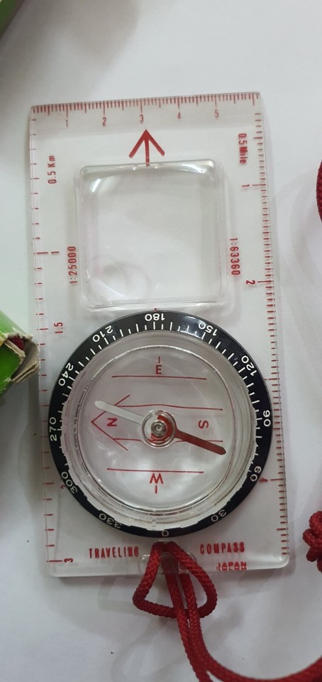 Alot of 3 Pcs Vintage YCM compass orienteering compass clear No 100 ...