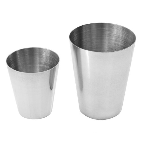 Edelstahl Schnapsbecher 3cl / 5,5cl Edelstahlbecher Schnapspinnchen ...