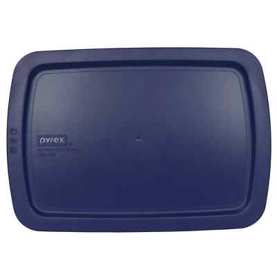 Pyrex Dark Blue Rectangle Plastic Replacement 9x13 Food Storage Lid 3 ...