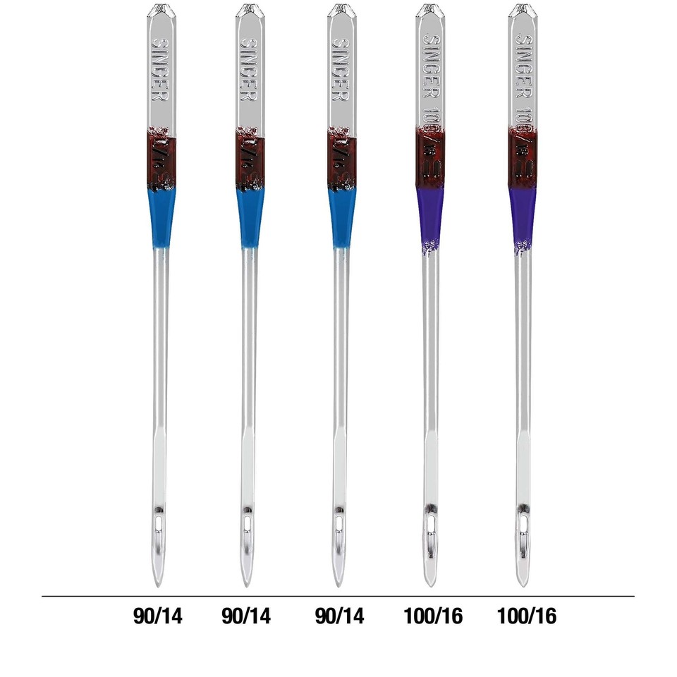 SINGER Leather Machine Needles 5/Pkg-Sizes 14/90 (3) & 16/100 (2) | eBay