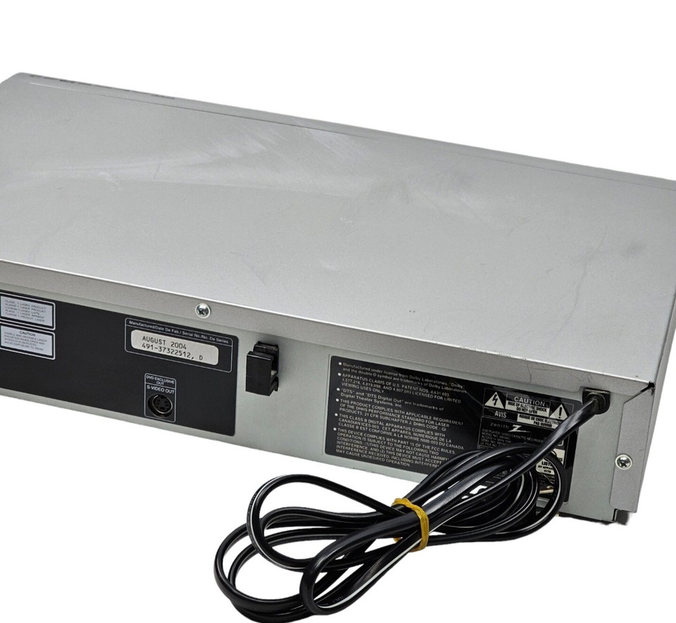Zenith XBV442 DVD VCR Combo 4-Head HiFi VHS Player no Remote - TESTED ...