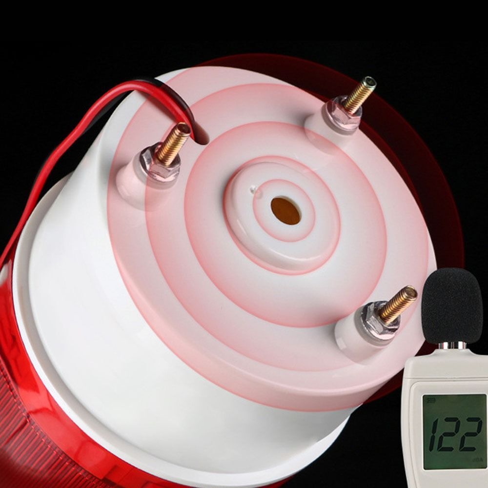 Cylindrical LED Rotating Strobe Warning Light Industrial Signal Alarm ...