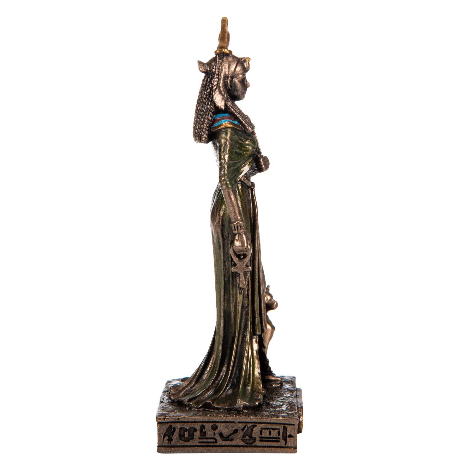 Maat Egyptian Goddess Resin Hand Painted Bronze Miniature Statue 3.3 ...