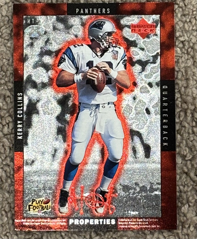 1996 Upper Deck Hot Properties Troy Aikman/Kerry Collins Duel Card #HT ...