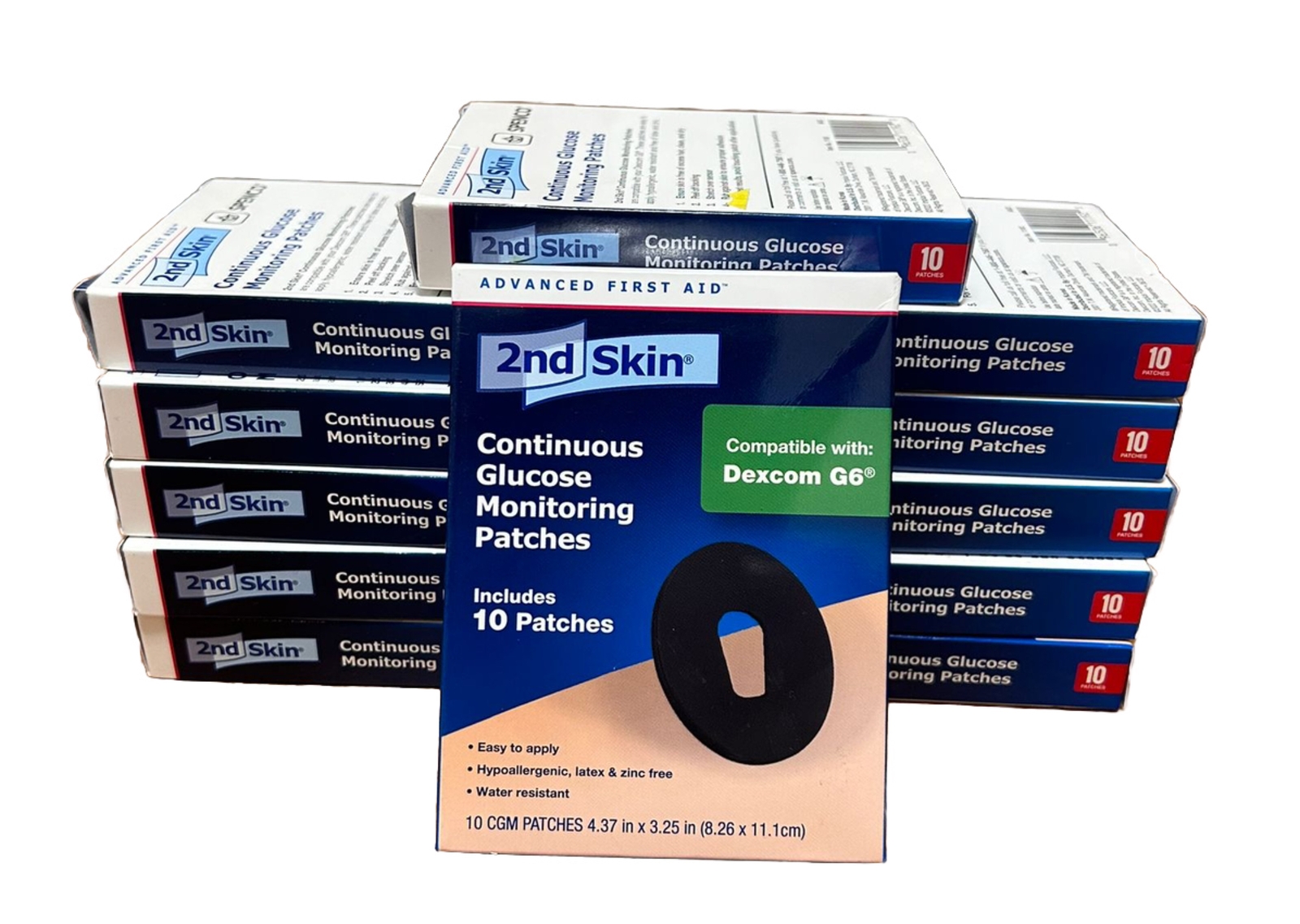 2nd Skin Continuous Glucose Monitoring Patch Dexcom G6 Lot Of 12 Boxes ...