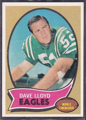 1970 DAVE LLOYD - Topps Football Card- # 21 - PHILADELPHIA EAGLES | eBay