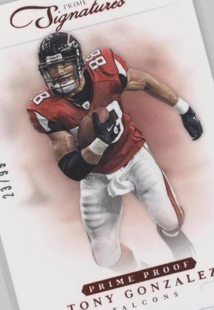 2012 Panini Prime Signatures - Tony Gonzalez #31 Prime Proof Red /99 ...