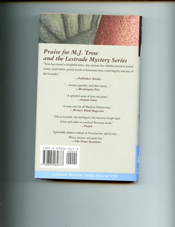 LESTRADE AND THE GUARDIAN ANGEL, M J Trow ,US 1st HB/dj VG | eBay