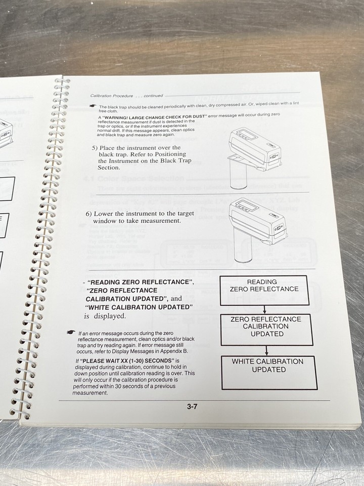 X-Rite SP68 Sphere Spectrophotometer - Users Guide / Instruction Book ...