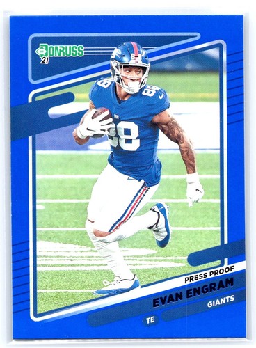 2021 Donruss #81 Evan Engram Press Proof Blue | eBay