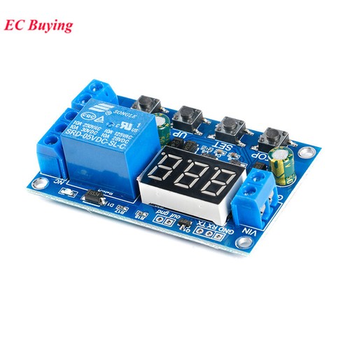 DC 6-40V Lithium Battery Charging Protection Module Relay Digital LED ...