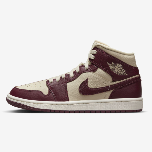 Nike Women's Air Jordan 1 Mid SE Split Shoes 'Cherrywood Red' (DR0501 ...