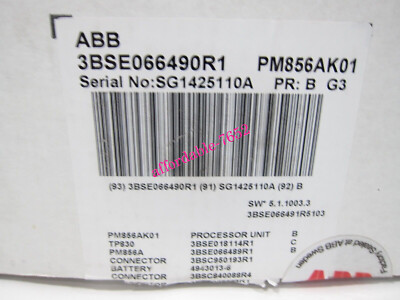 New ABB 3BSE066490R1 PM856AK01 Processor Unit PLC AC 800M AC800M DHL or ...