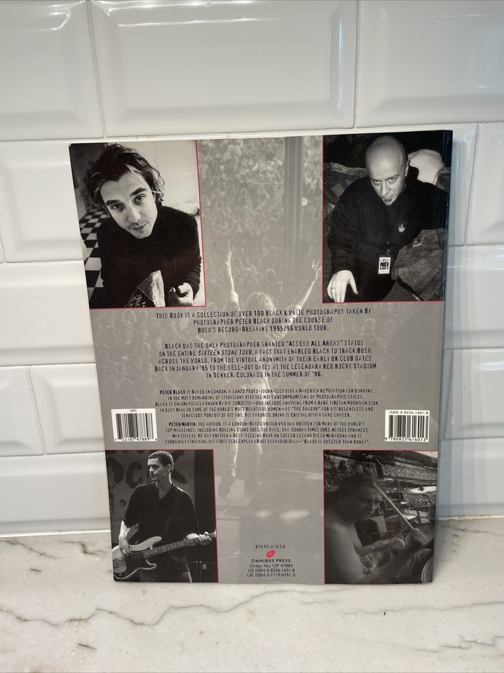 Bush Sixteen Stone Tour Photo Book 1997 Black Paperback by Peter Martin ...