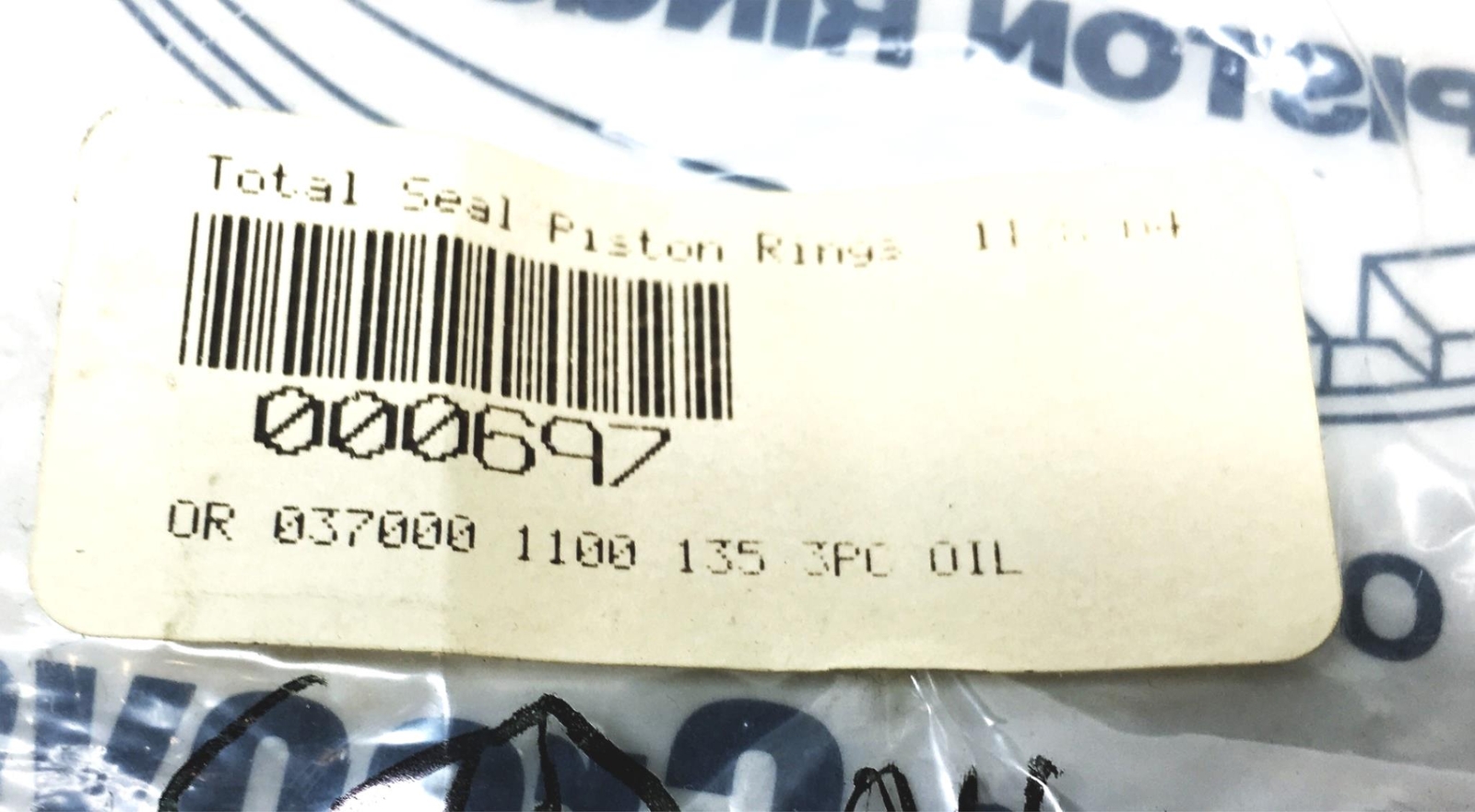 Total Seal 3 Piece Oil Control Bottom Groove Piston Ring Set 697 NOS | eBay