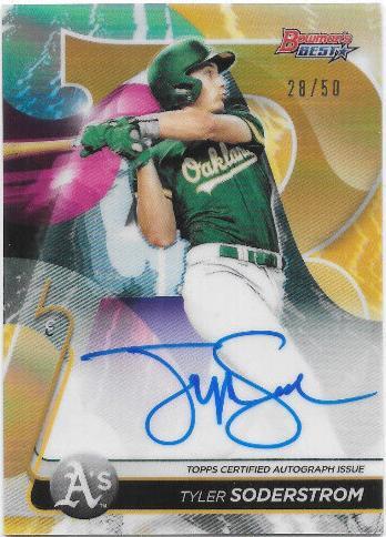 2020 Bowman's Best - Best of 2020 Autographs Tyler Soderstrom #B20-TSO ...