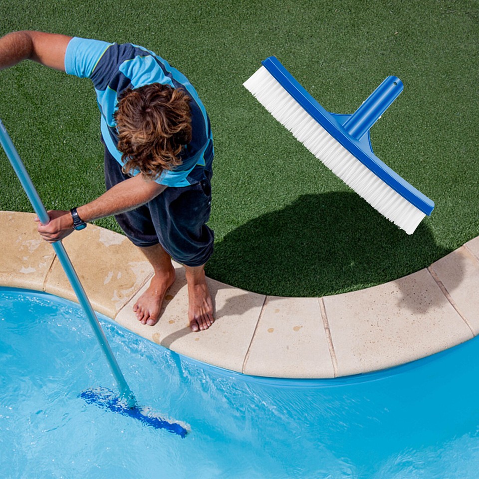 Pool Cleaning Brush Heavy Duty Floor Wall Pool Spa Brush Aluminum ...