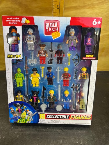 Block Tech Figure Pack 16 Mini Figures Works with Legos Mix it Up | eBay