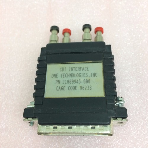 DNE TECHNOLOGIES CDI INTERFACE MAINTENANCE # 21000943-000 NSN: 5935-01 ...