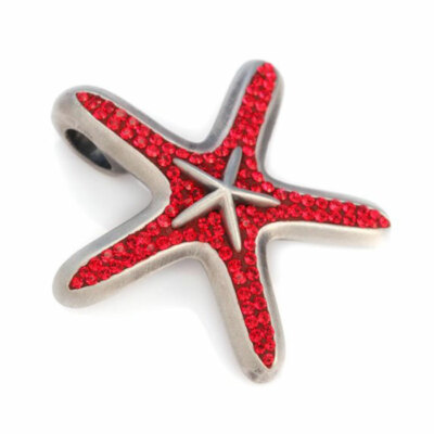 Starfish Pendant BICO Pacific Jewelry Swarovski Crystal Pewter OCEAN ...