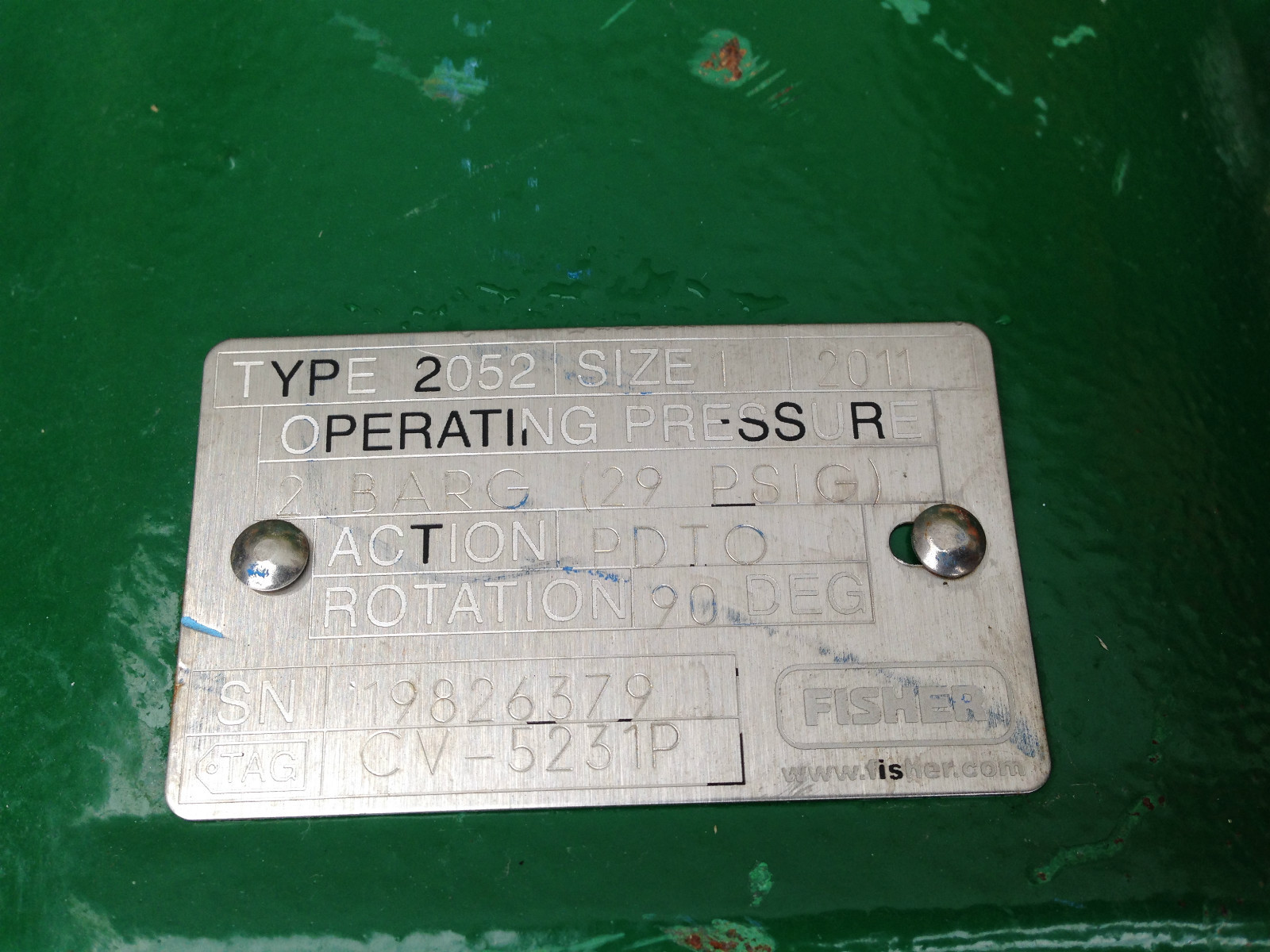 FISHER V150 1 INCH CLASS 150 2052 ACTUATED VALVE | eBay