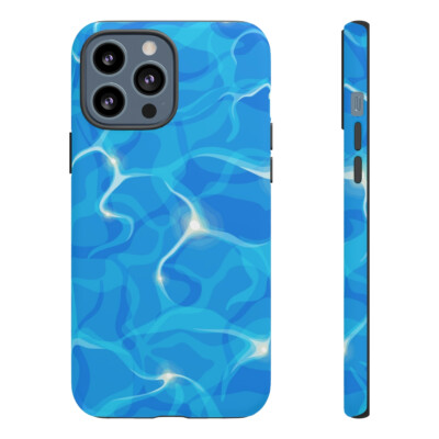 Reflections Phone Case - Clear Blue Water Inspired Print Design, Lake ...