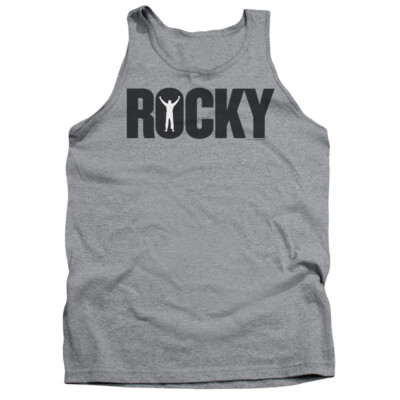 Rocky Tanktop Classic Logo Athletic Heather Tank | eBay