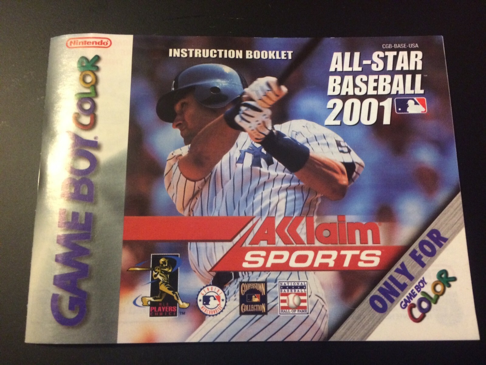 All-Star Baseball 2001 Nintendo Gameboy Color GBC Manual Game Boy | eBay
