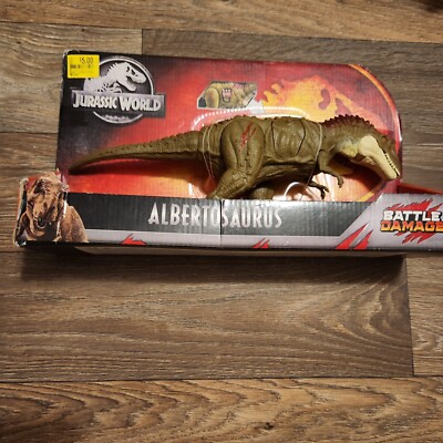 Jurassic World Battle Damage Albertosaurus Dinosaur Action Figure ...