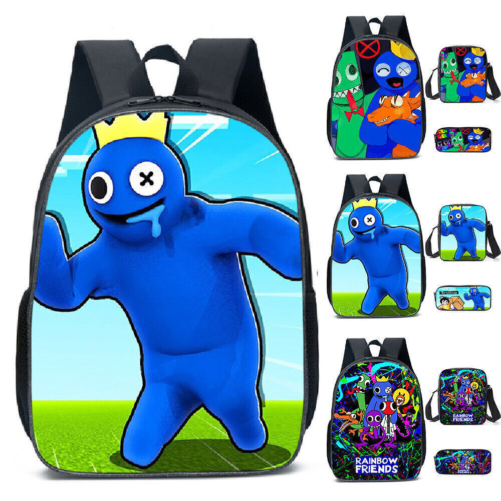 3PCS/Set Roblox Rainbow Friends Child Backpack Bag Lunch Bag Pencil ...