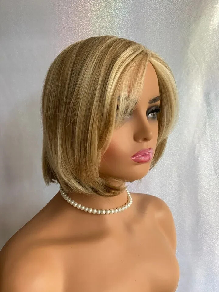New Medium Wavy Layered Heat Friendly Synthetic Hair Capless Wig | eBay