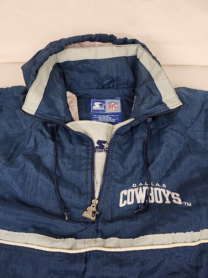 Vtg Starter NFL Dallas Cowboys Hooded Puffer Jacket Unisex Adult Size ...