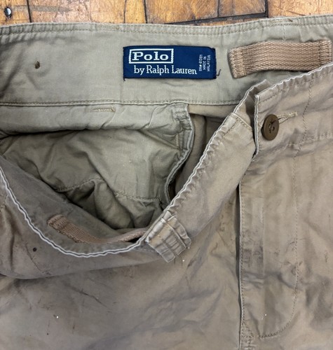 Vintage Polo Ralph Lauren Cargo Pants Men’s 42x30 Khaki Millitary ...