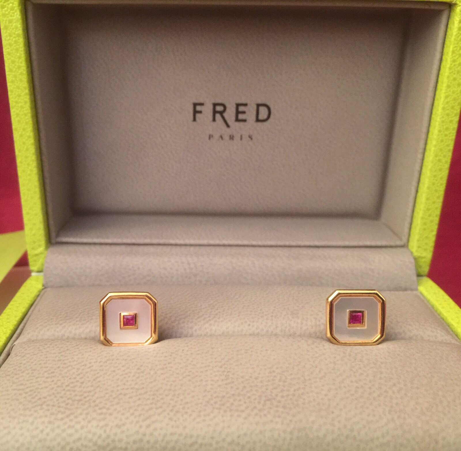 FRED PARIS 18k 18ct Yellow Gold, Ruby & Mother Of Pea… - Gem