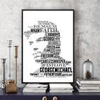 George Michael Songs Portrait Word Art Collectable/Memorabilia/Keepsake ...