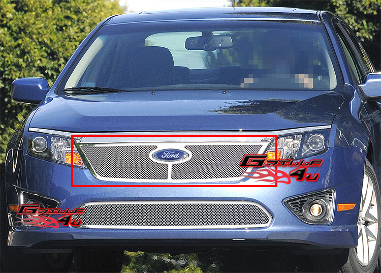 For 2010-2012 Ford Fusion Main Upper Stainless Steel Chrome Mesh Grille ...