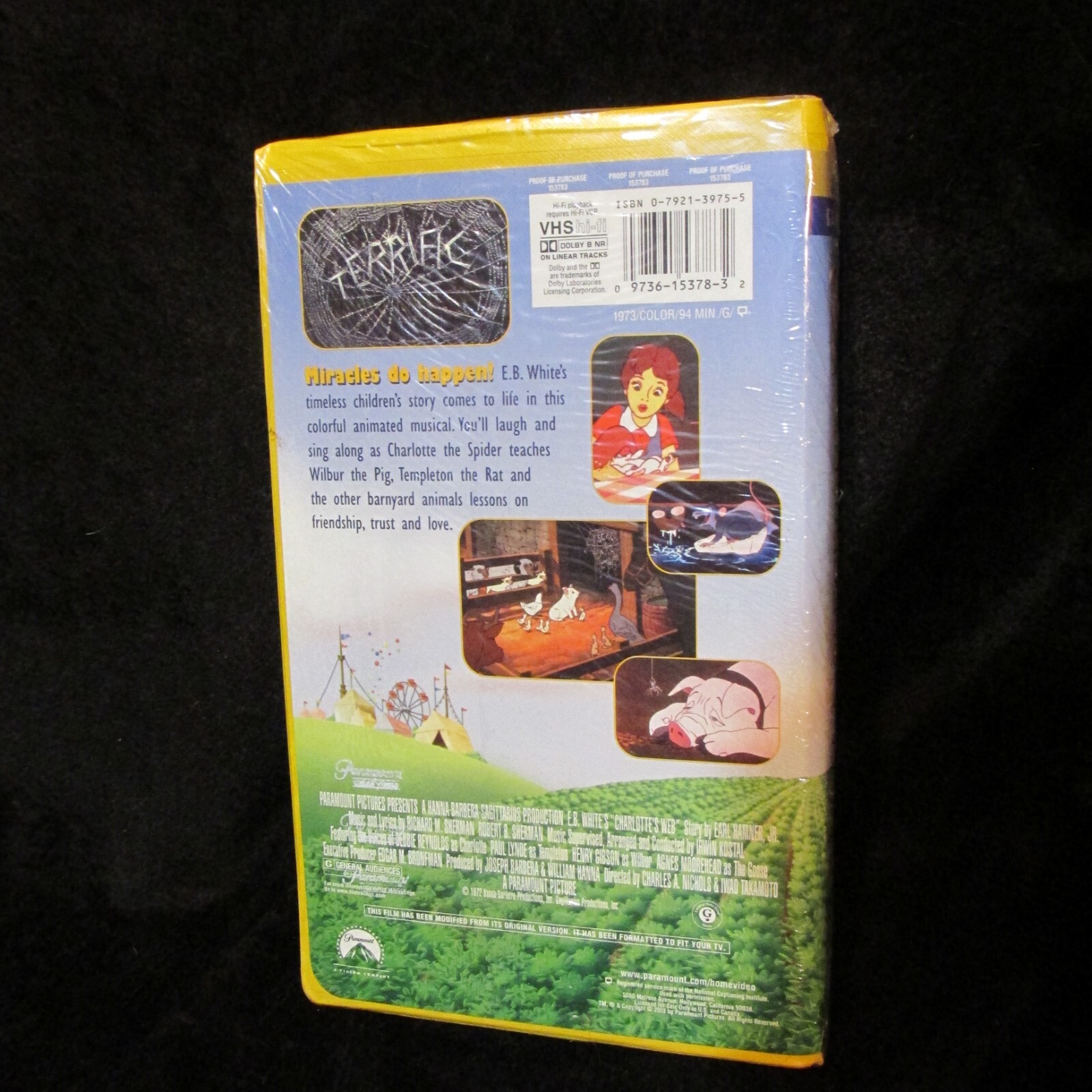 1972 Charlottes Web VHS Movie Paramount Family Favorites New Sealed ...